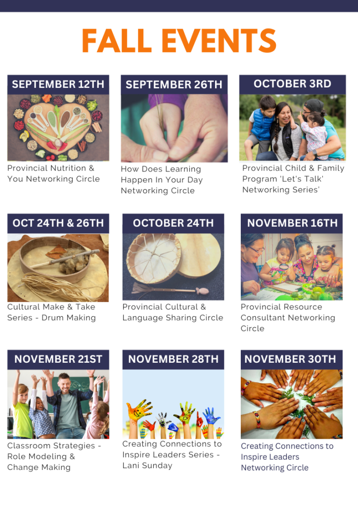 Walk through our November Events - First Nation Early Learning ...